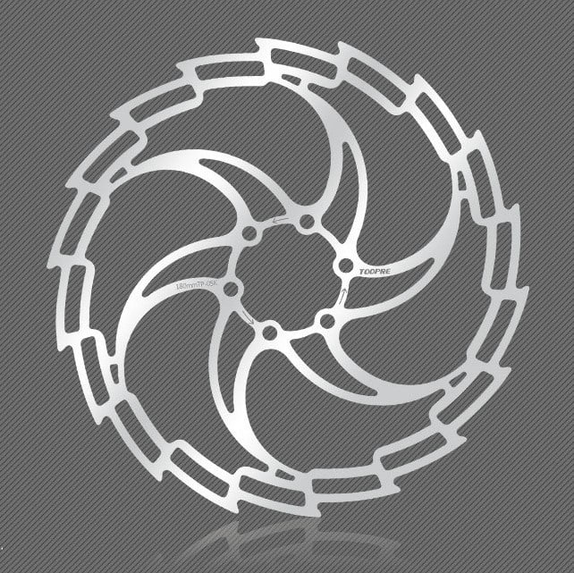 Rotor 180mm diseño puntas – MTBike.cl